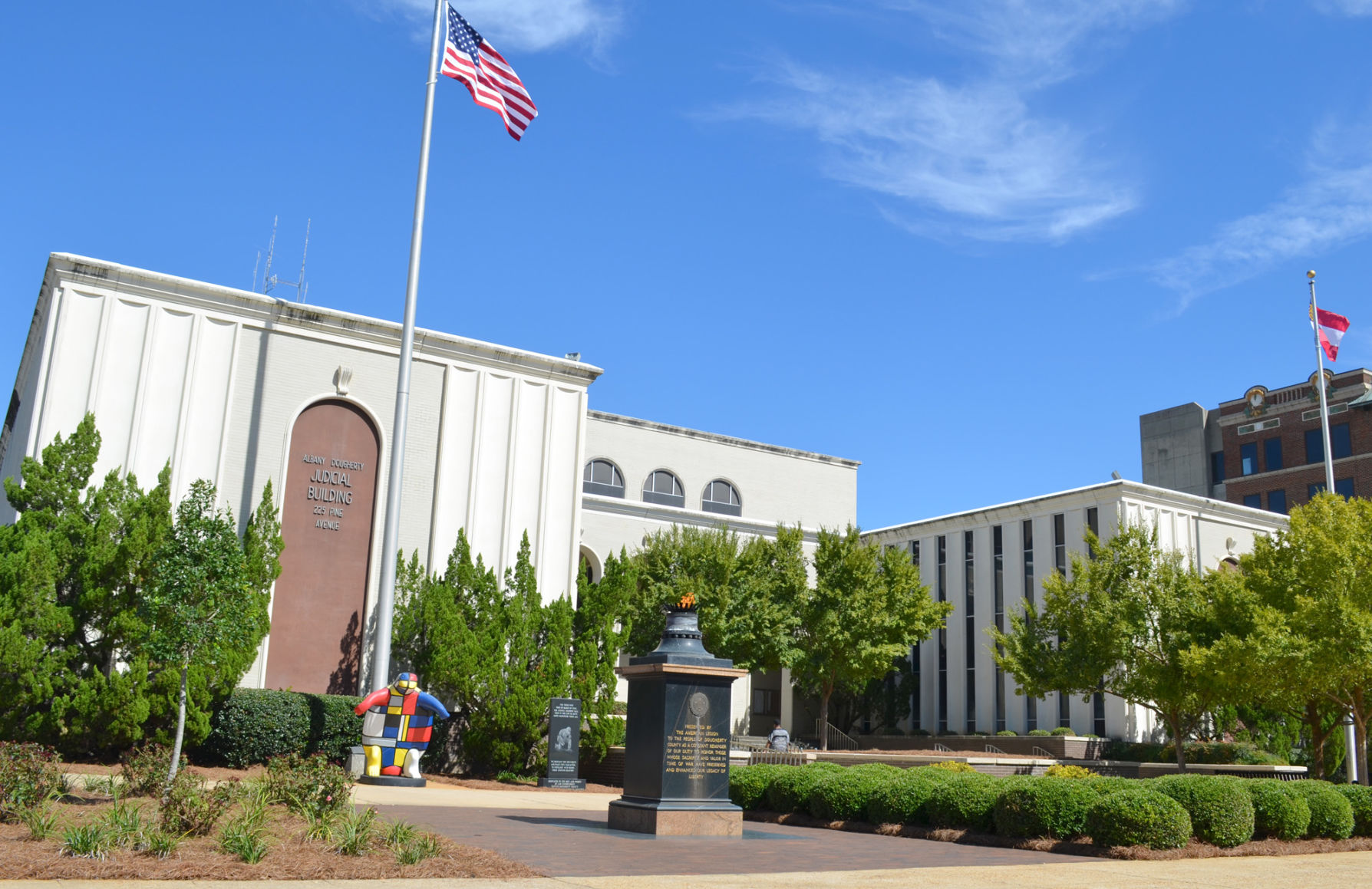 Burst water line will keep Dougherty County courthouse closed through ...