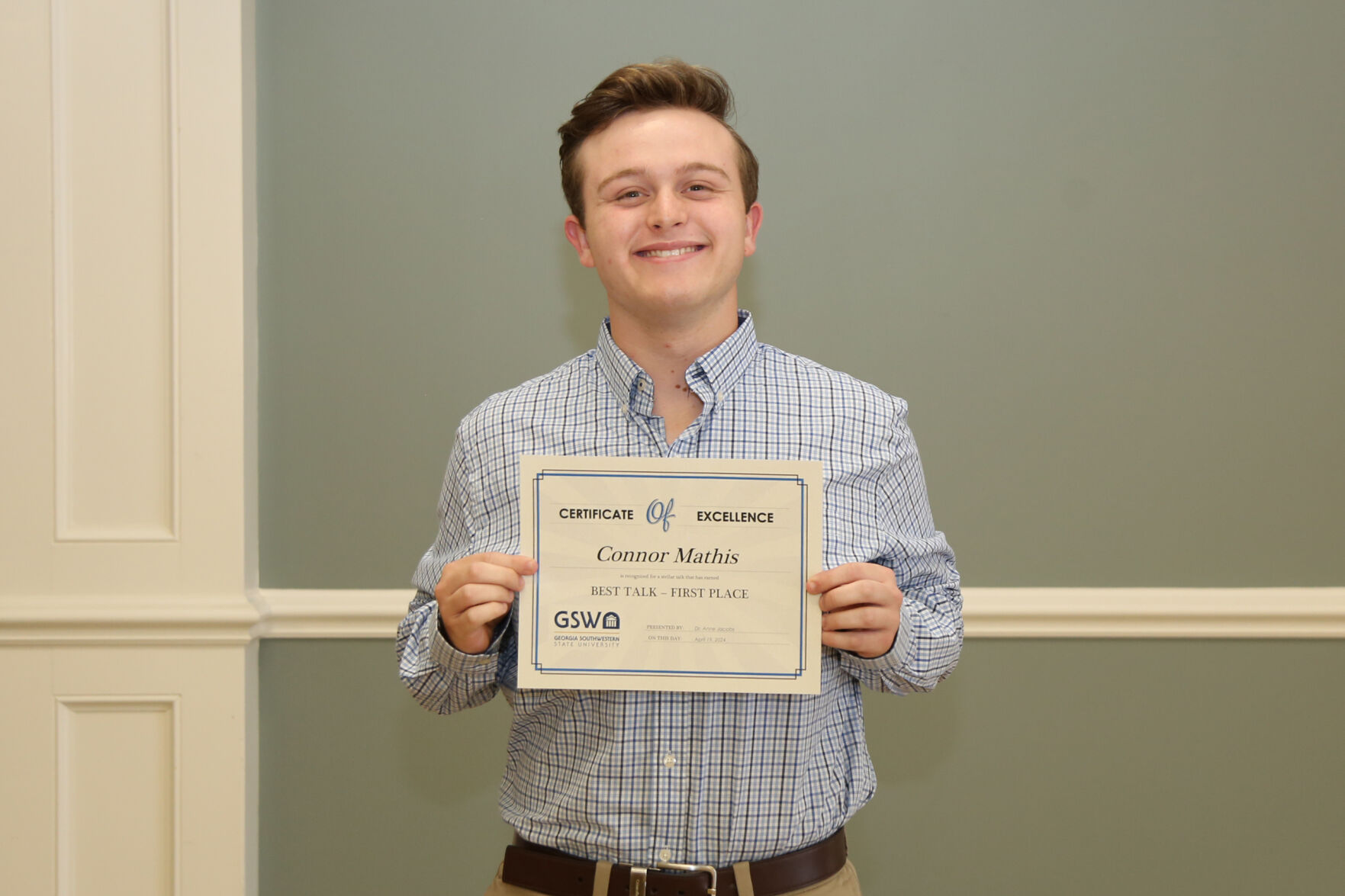 Albany's Connor Mathis wins first place in GSW symposium – Albany Herald