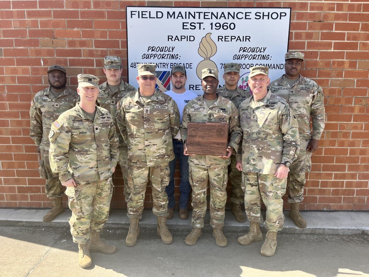 Georgia National Guard field maintenance service shop in Albany ...