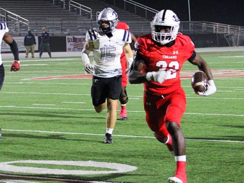 Lee County football's Ousmane Kromah named region "Player of the Year" while 17 other Trojans ...