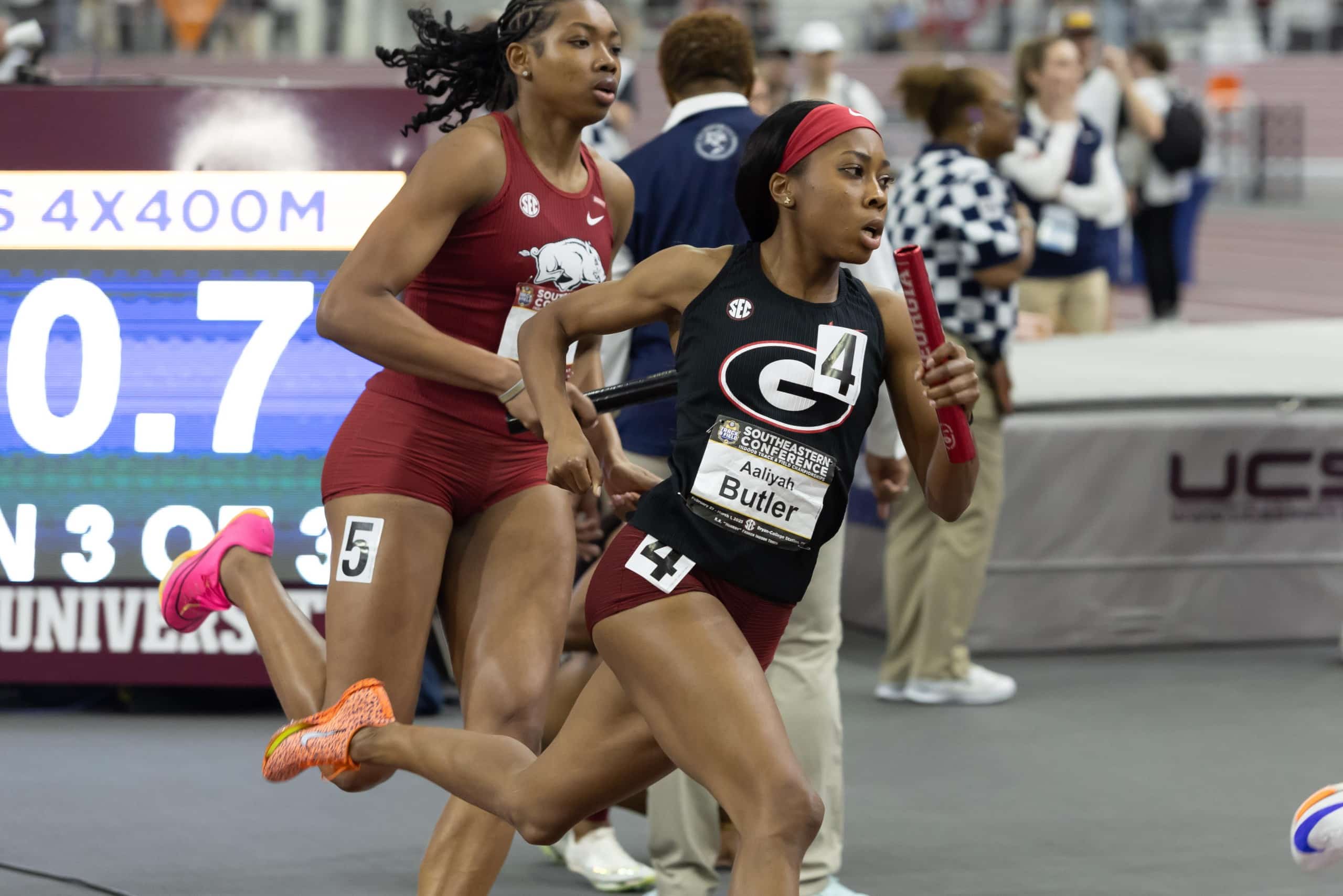 Georgia's Aaliyah Butler claims world lead, Bulldogs earn three gold ...
